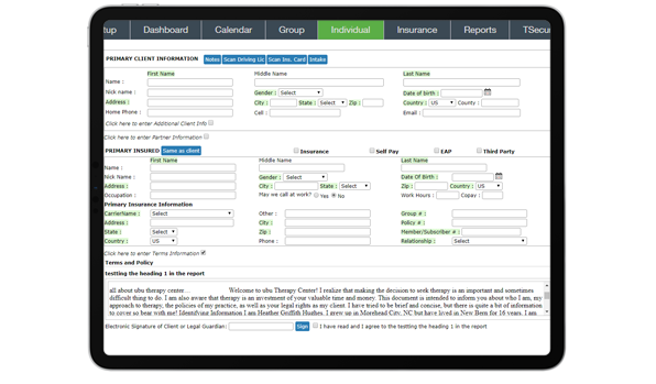 Features of our Practice Management Software | Therasoft